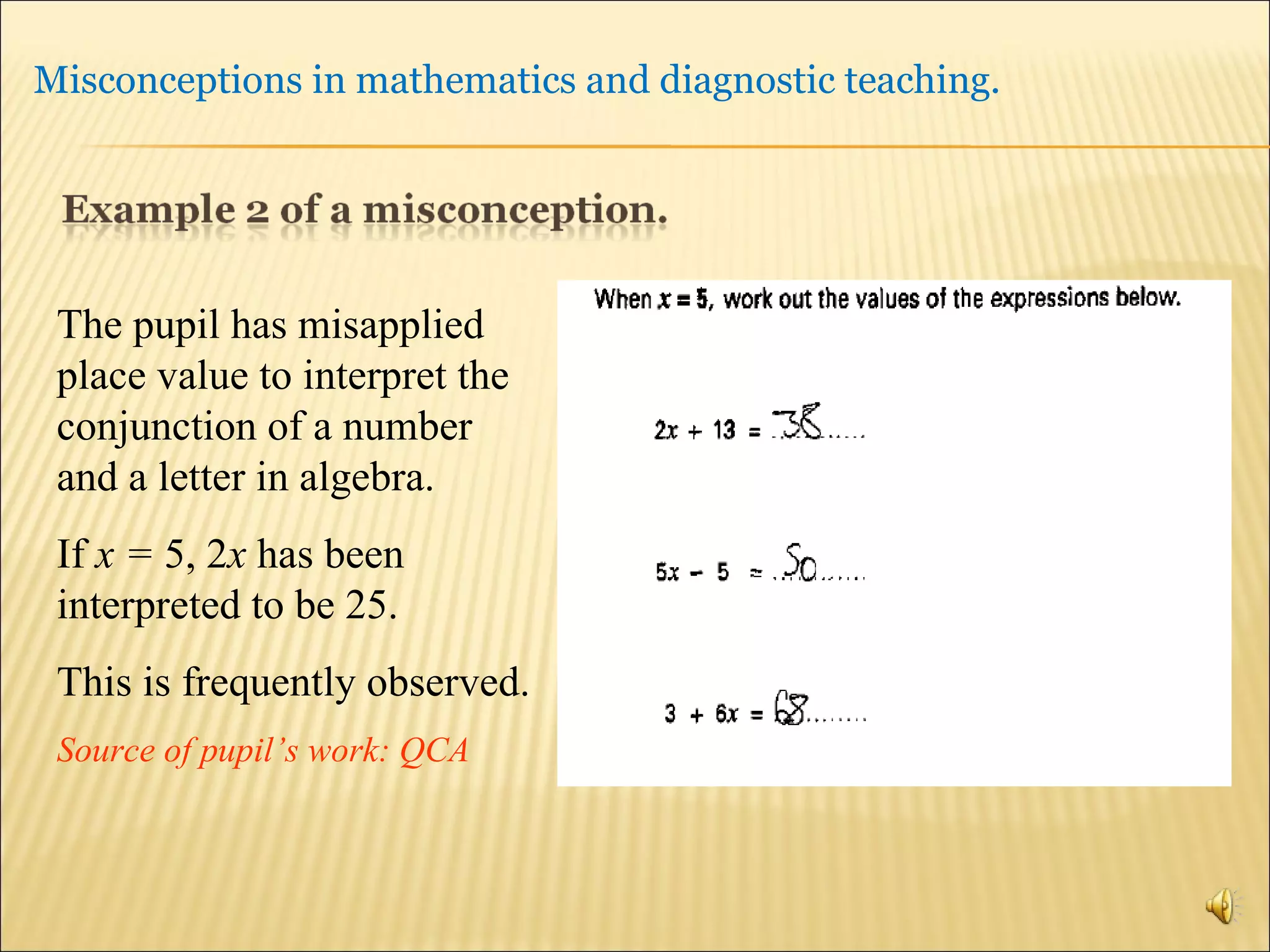 Misconceptions in mathematics | PPT