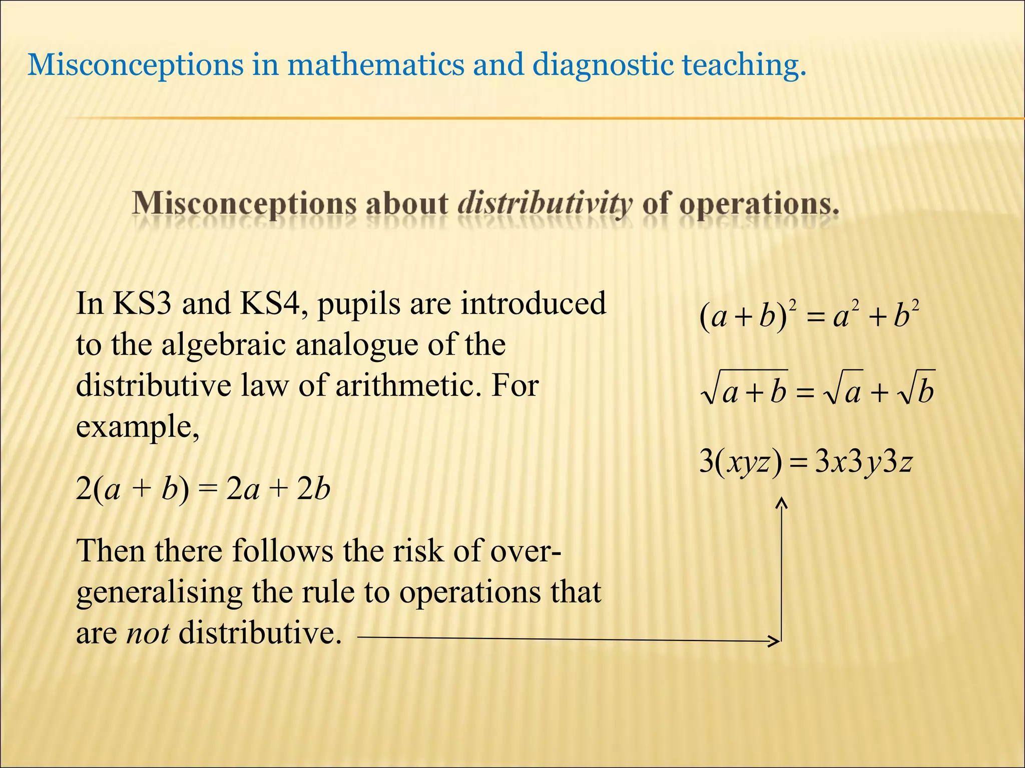 Misconceptions in mathematics | PPT