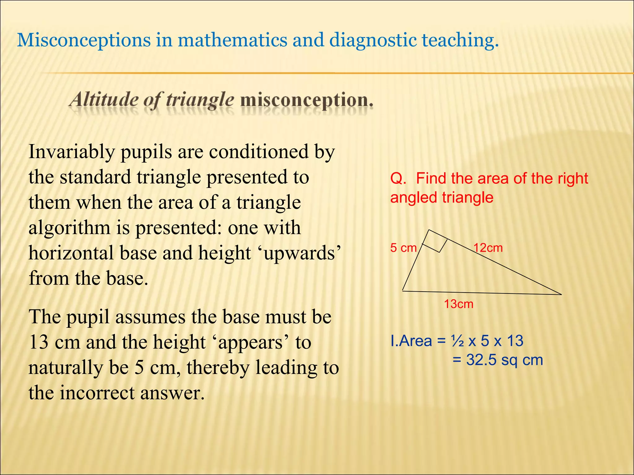 Misconceptions in mathematics | PPT