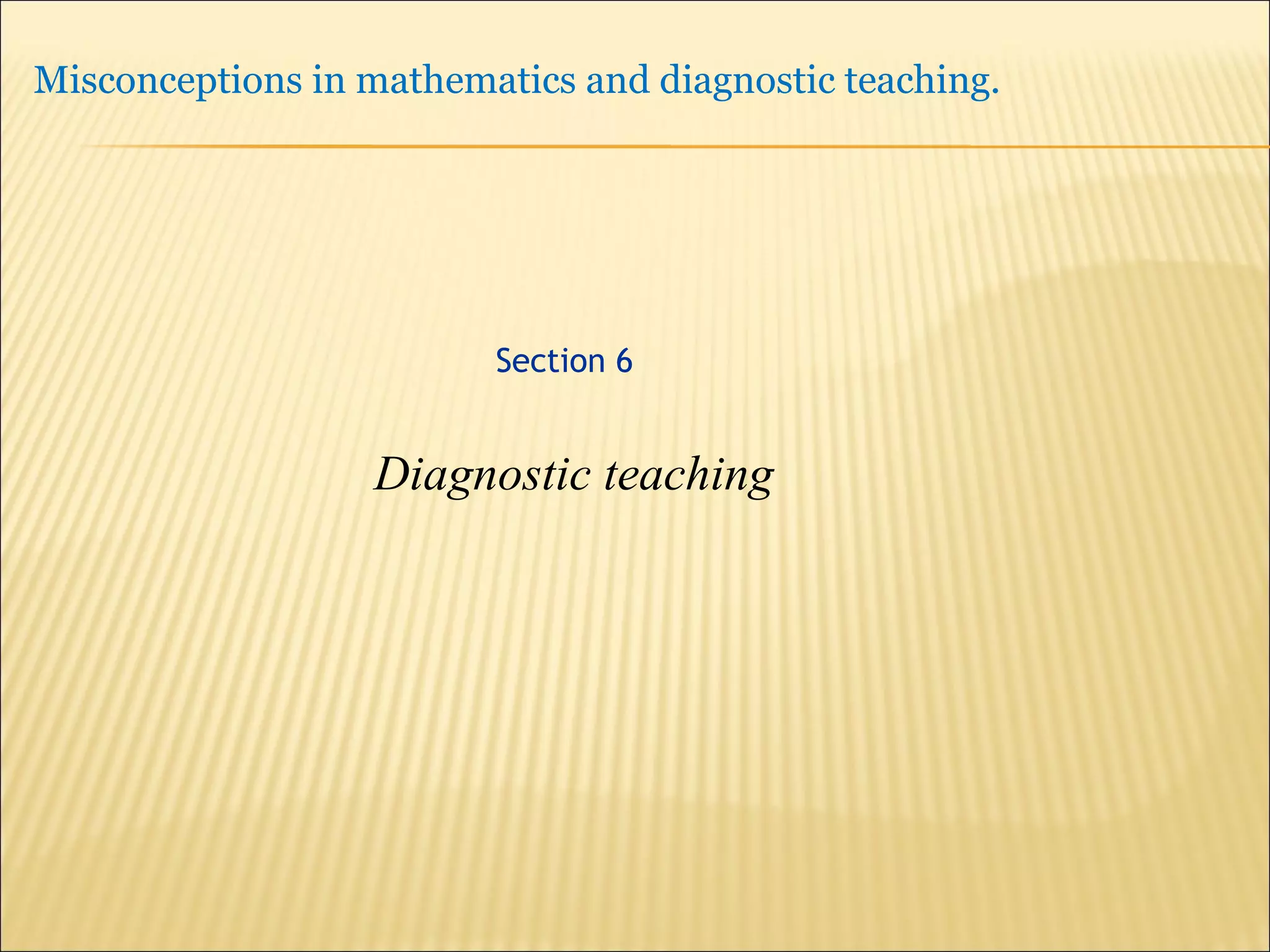 Misconceptions in mathematics | PPT