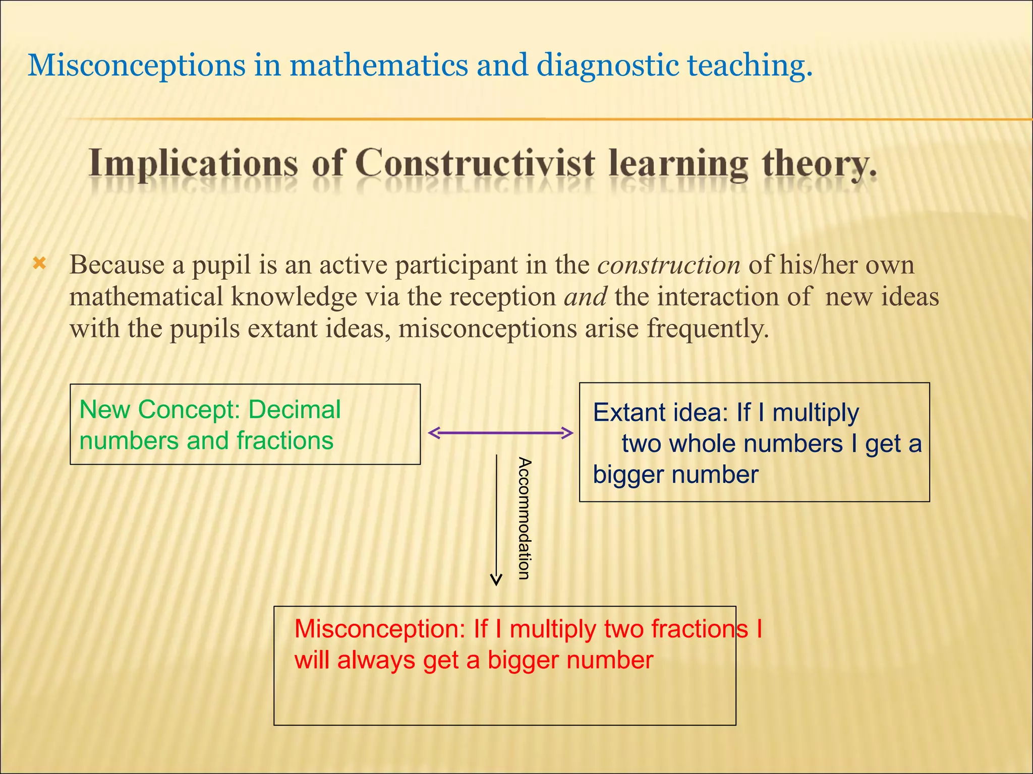 Misconceptions in mathematics | PPT