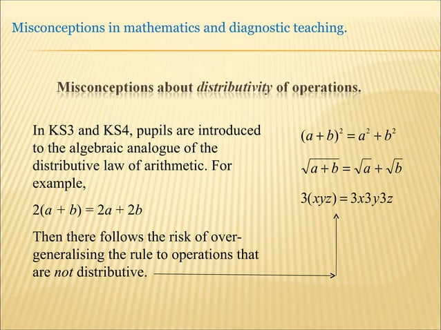 Misconceptions in mathematics | PPT
