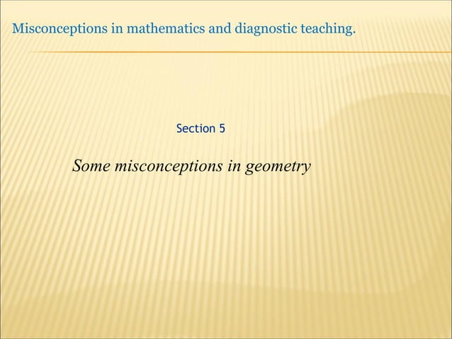 Misconceptions in mathematics | PPT
