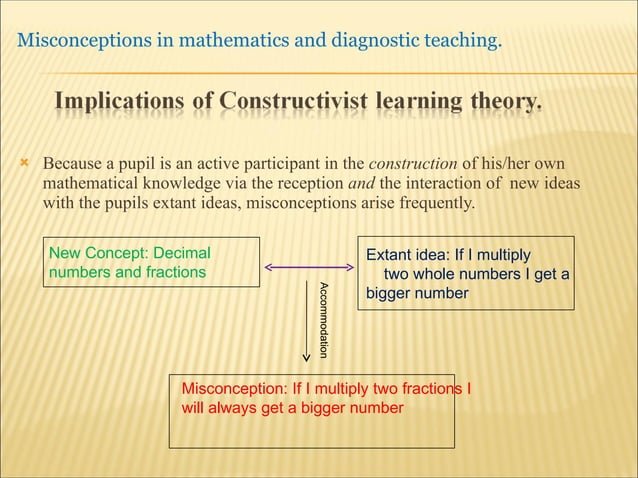 Misconceptions in mathematics | PPT