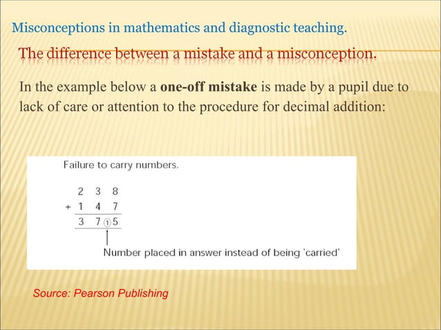 Misconceptions in mathematics | PPT