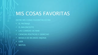 Lista De Cosas Favoritas