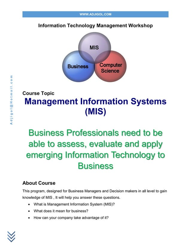 Mis course outlook | PDF