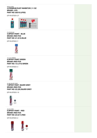 Miscellaneous Rig Consumables in Stock | PDF