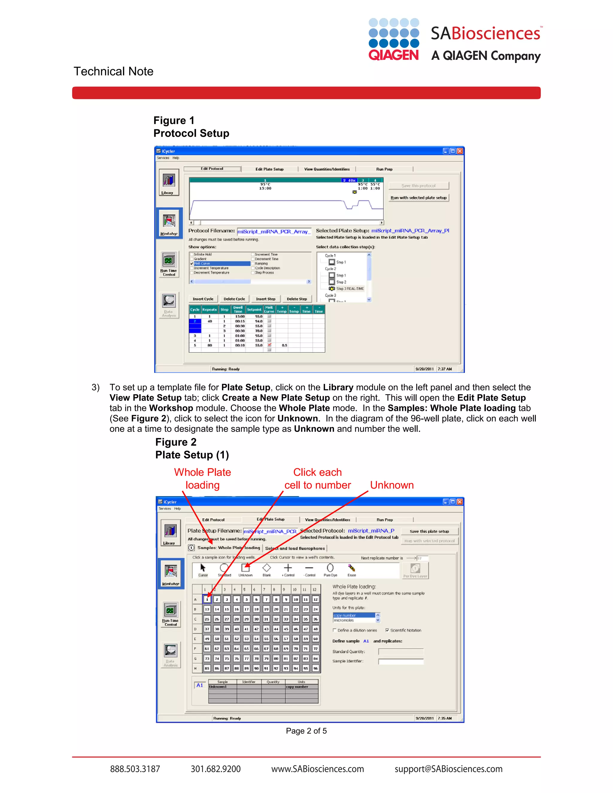 Mi script mirna_icycler_technical_note_setup-e | PDF