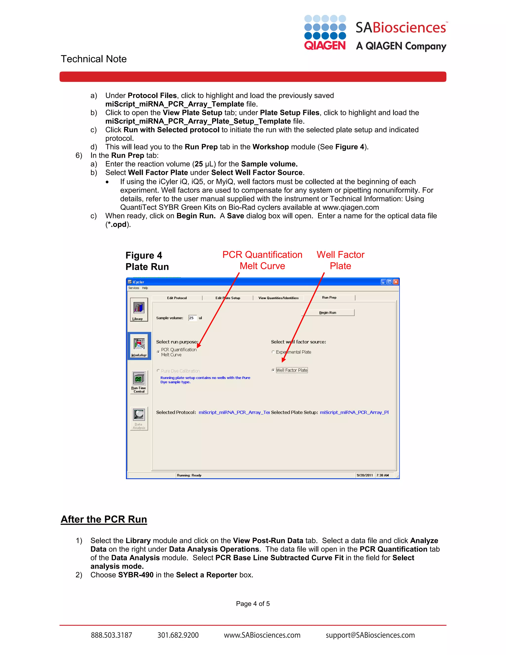 Mi script mirna_icycler_technical_note_setup-e | PDF