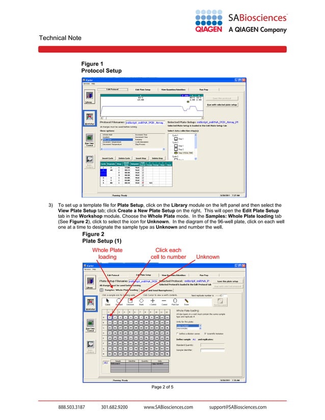 Mi script mirna_icycler_technical_note_setup-e | PDF