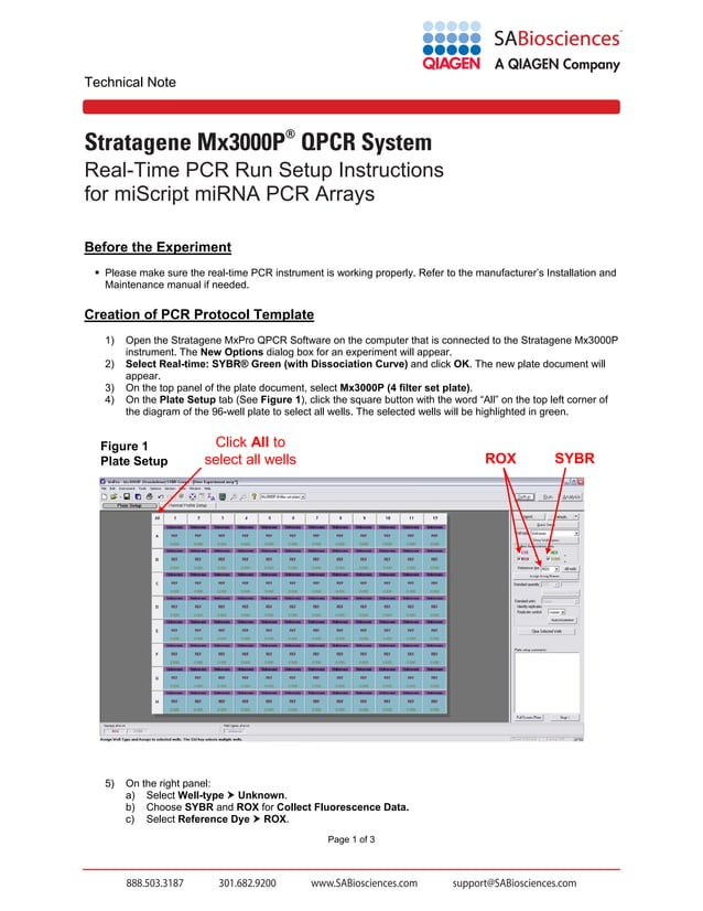 Mi script mirna_mx3000p_technical_note_setup-e | PDF | Chemistry | Science