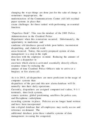 MIS Database Proposal Page 1 Managing Informa | PDF