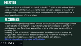 Misdemeanor meaning and types of crimes & what is moving traffic ...