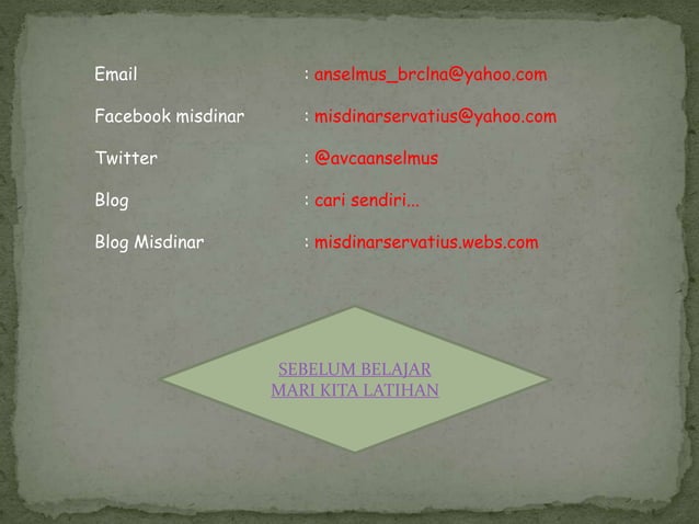 Misdinar pertemuan iii | PPTX