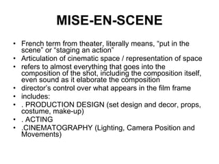 Mise En Scene | PPT