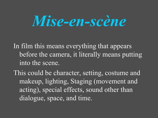 Mise en-scene | PPT