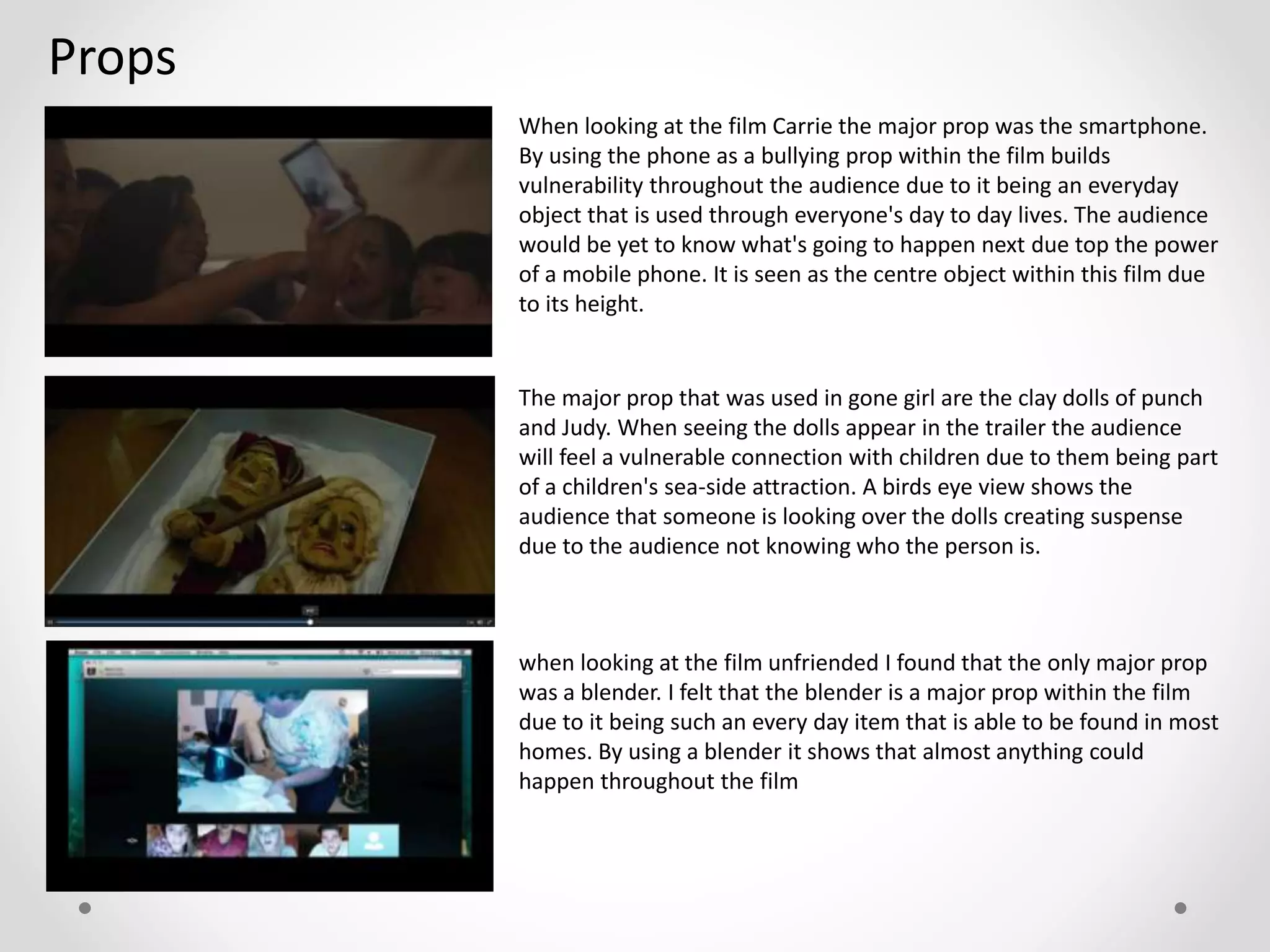 Horror film Mise-en-scene analysis | PPT