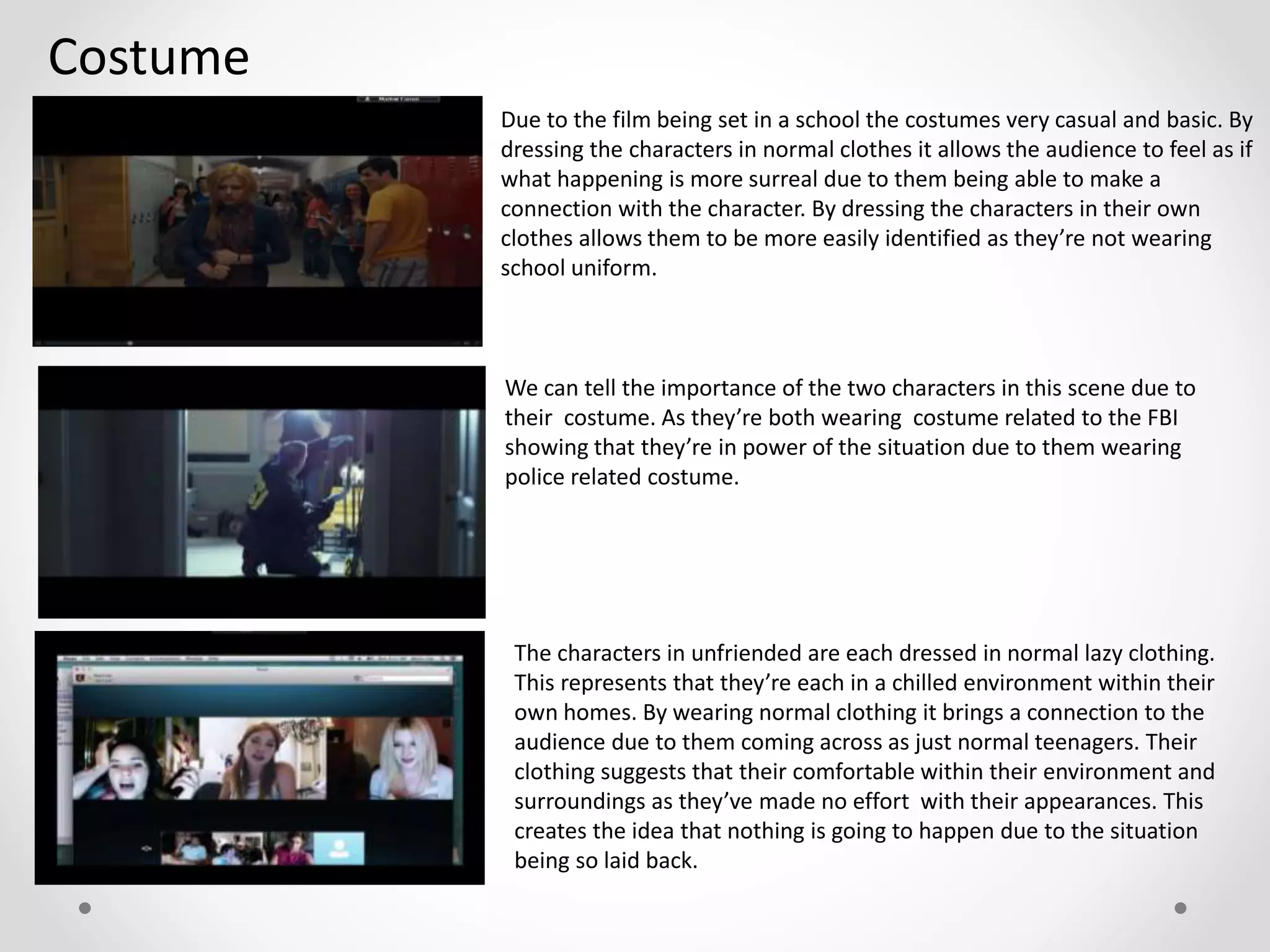 Horror film Mise-en-scene analysis | PPTX