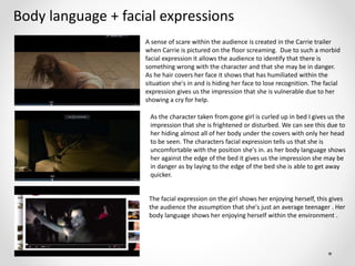 Horror film Mise-en-scene analysis | PPTX