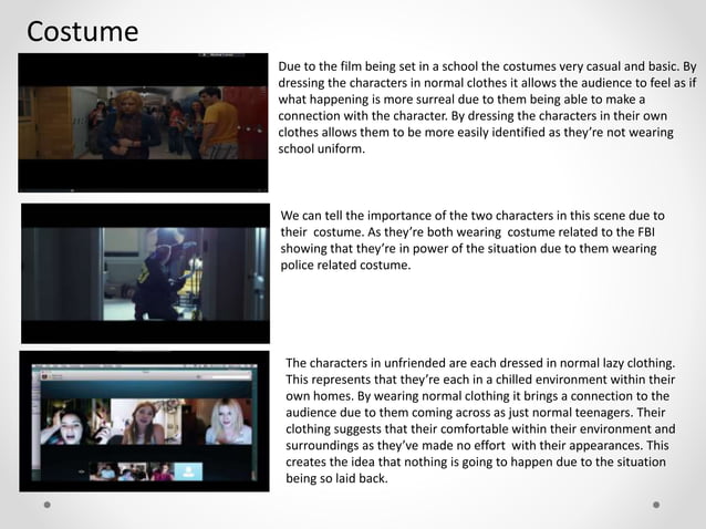 Horror film Mise-en-scene analysis | PPT