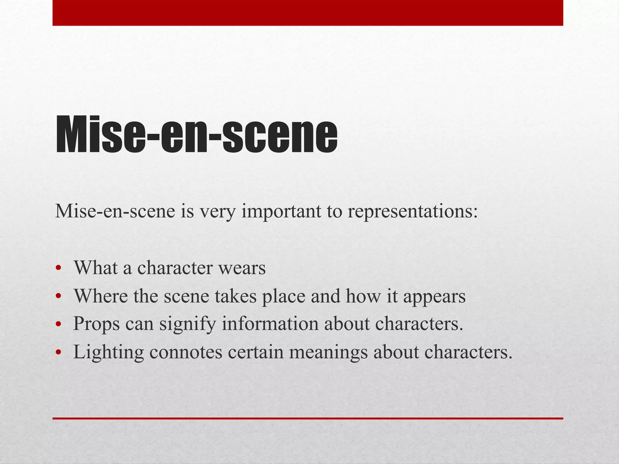 Mise en-scene | PDF