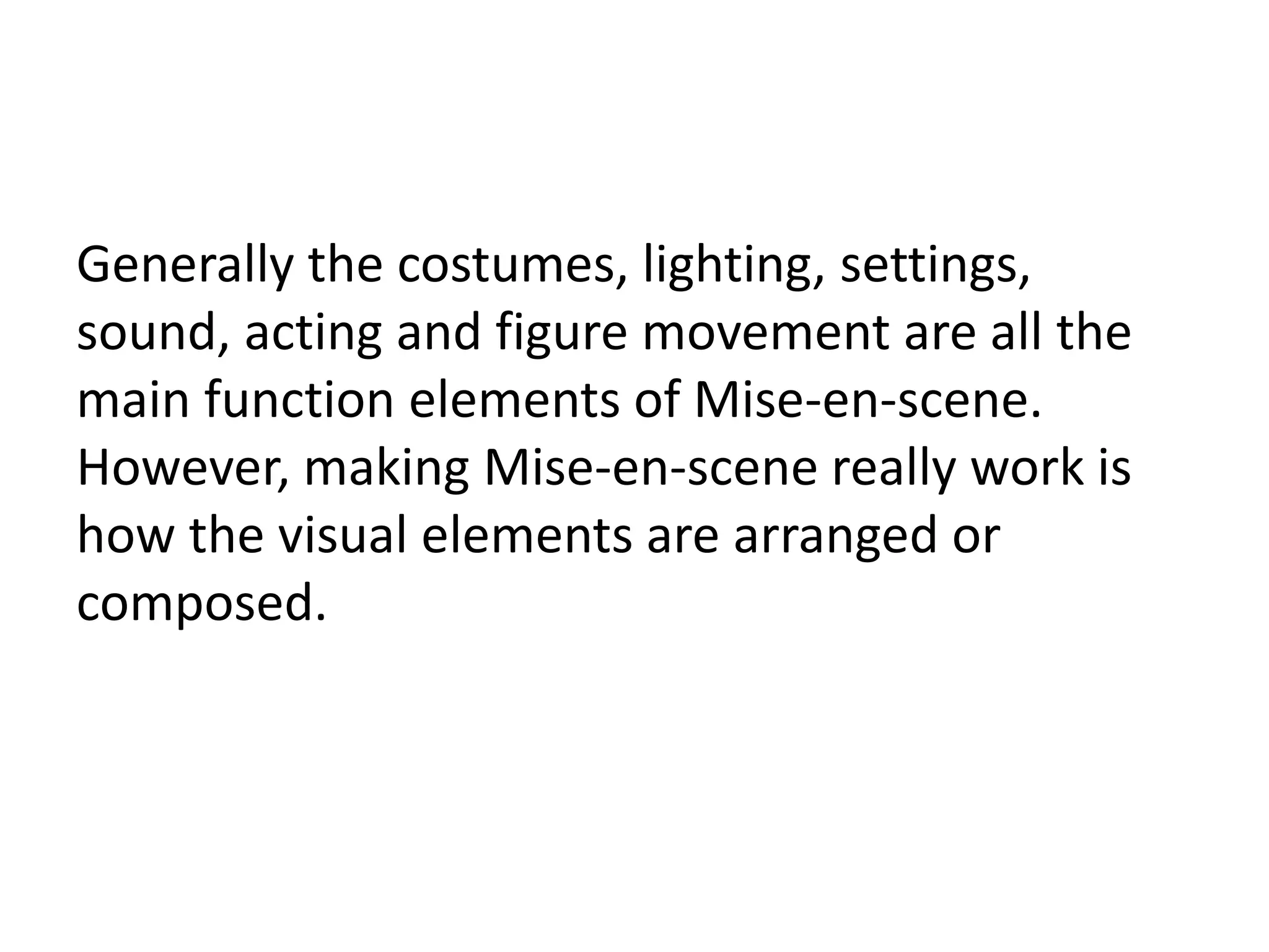 Mise en-scene | PPTX