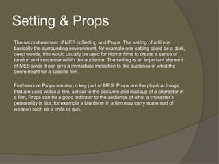 Mise-En-Scene in Films | PPTX