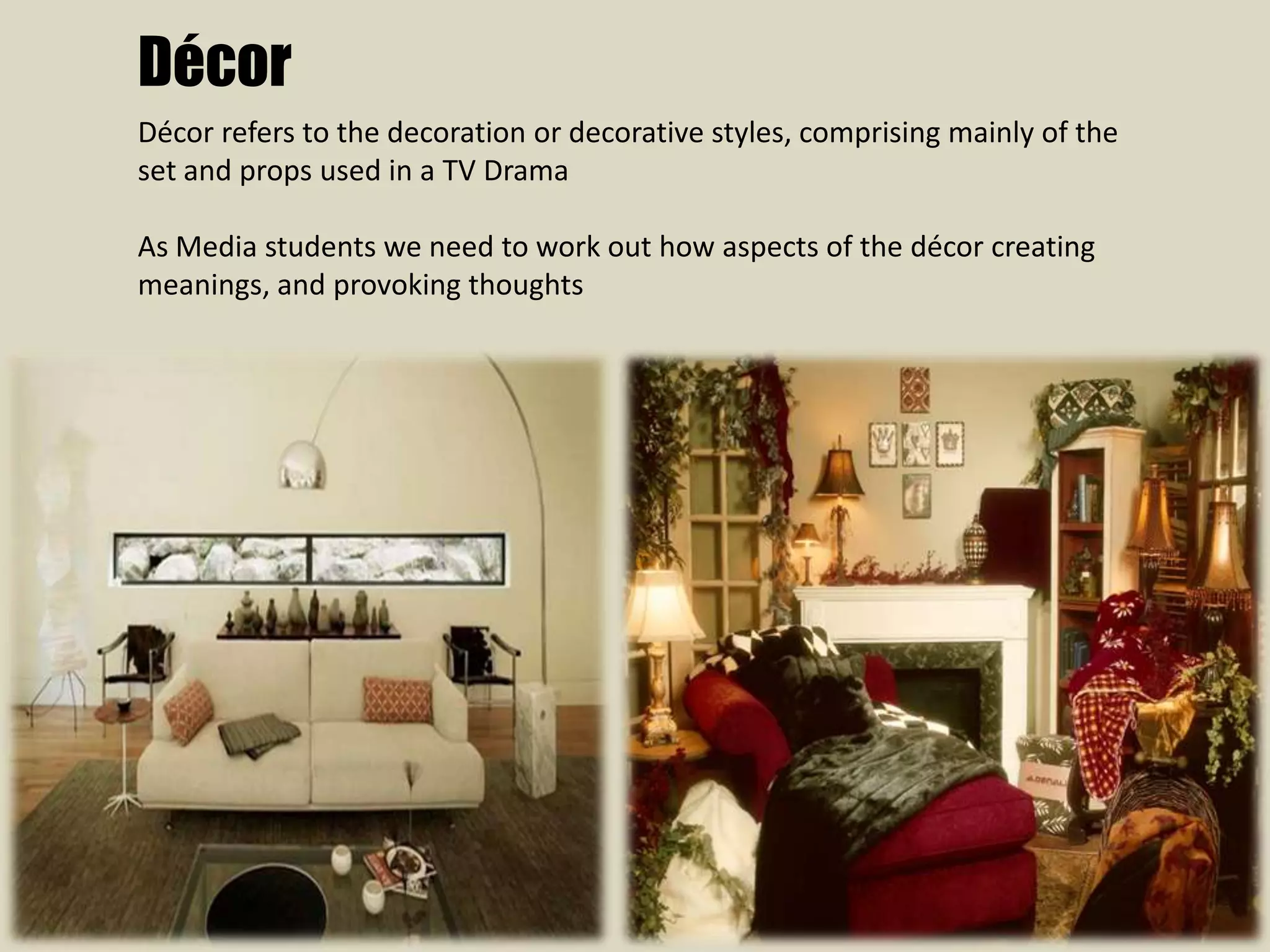 TV Drama - Mise en-scene | PPTX