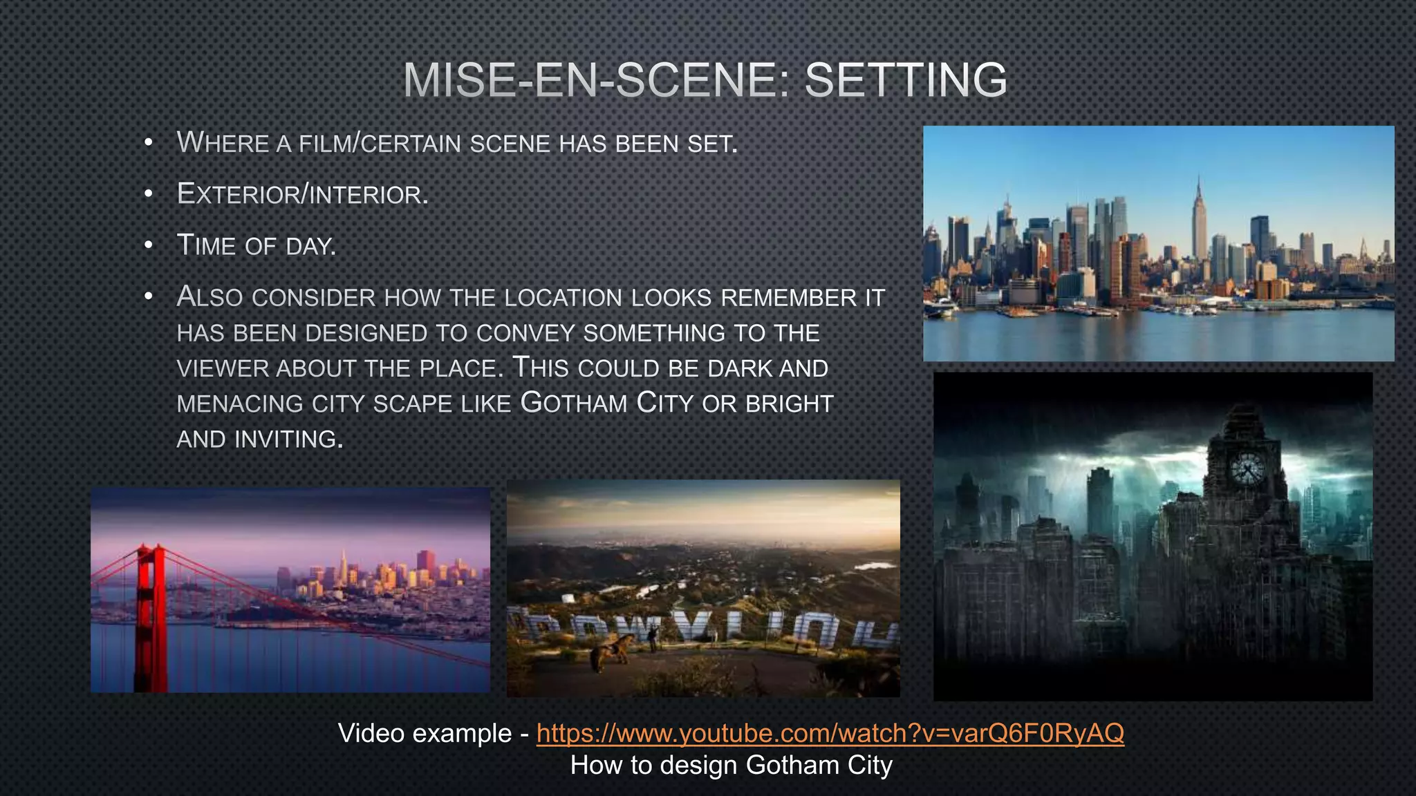 Mise en-scene analysis - BTEC Level2 | PPT