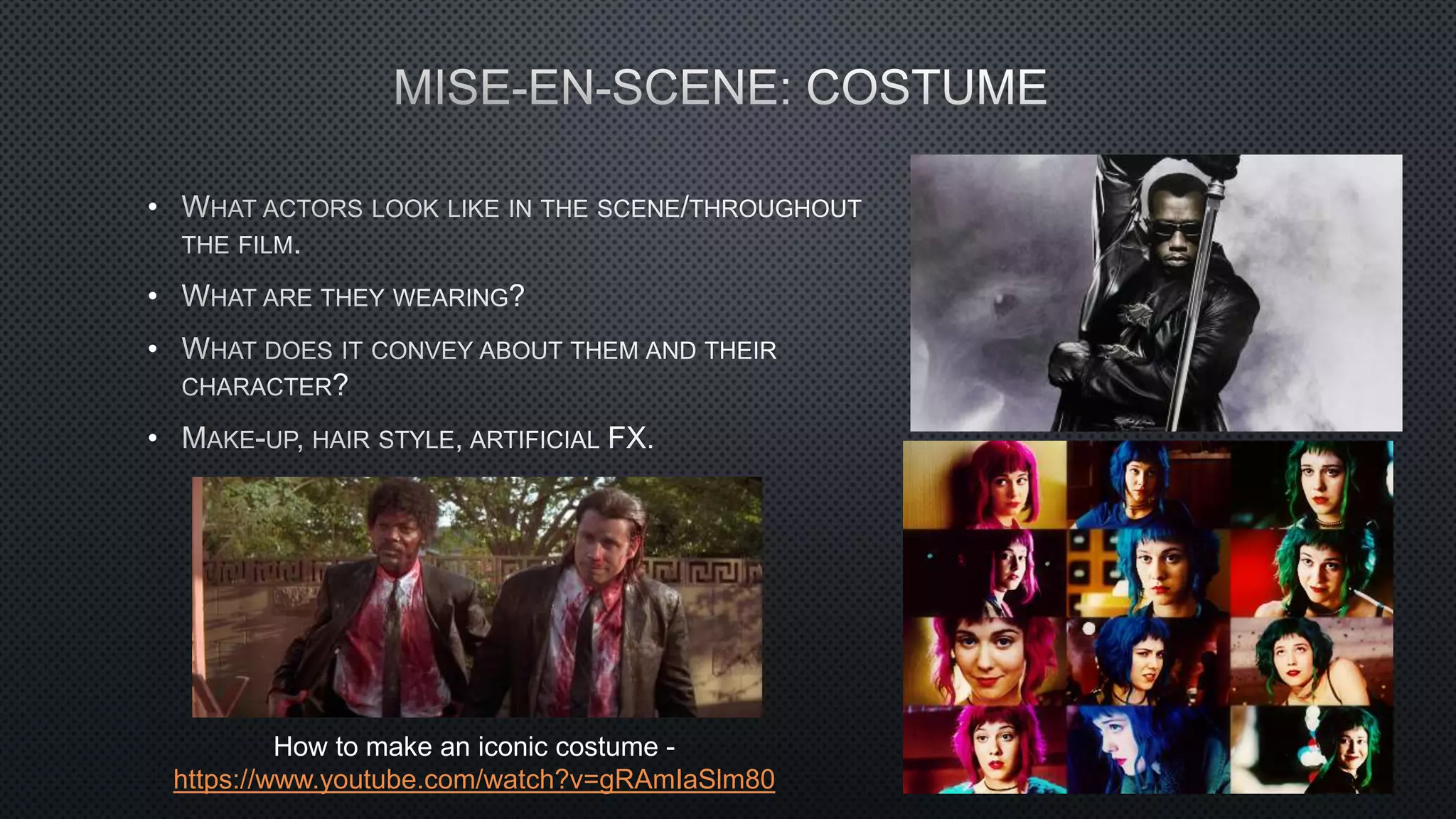 Mise en-scene analysis - BTEC Level2 | PPT