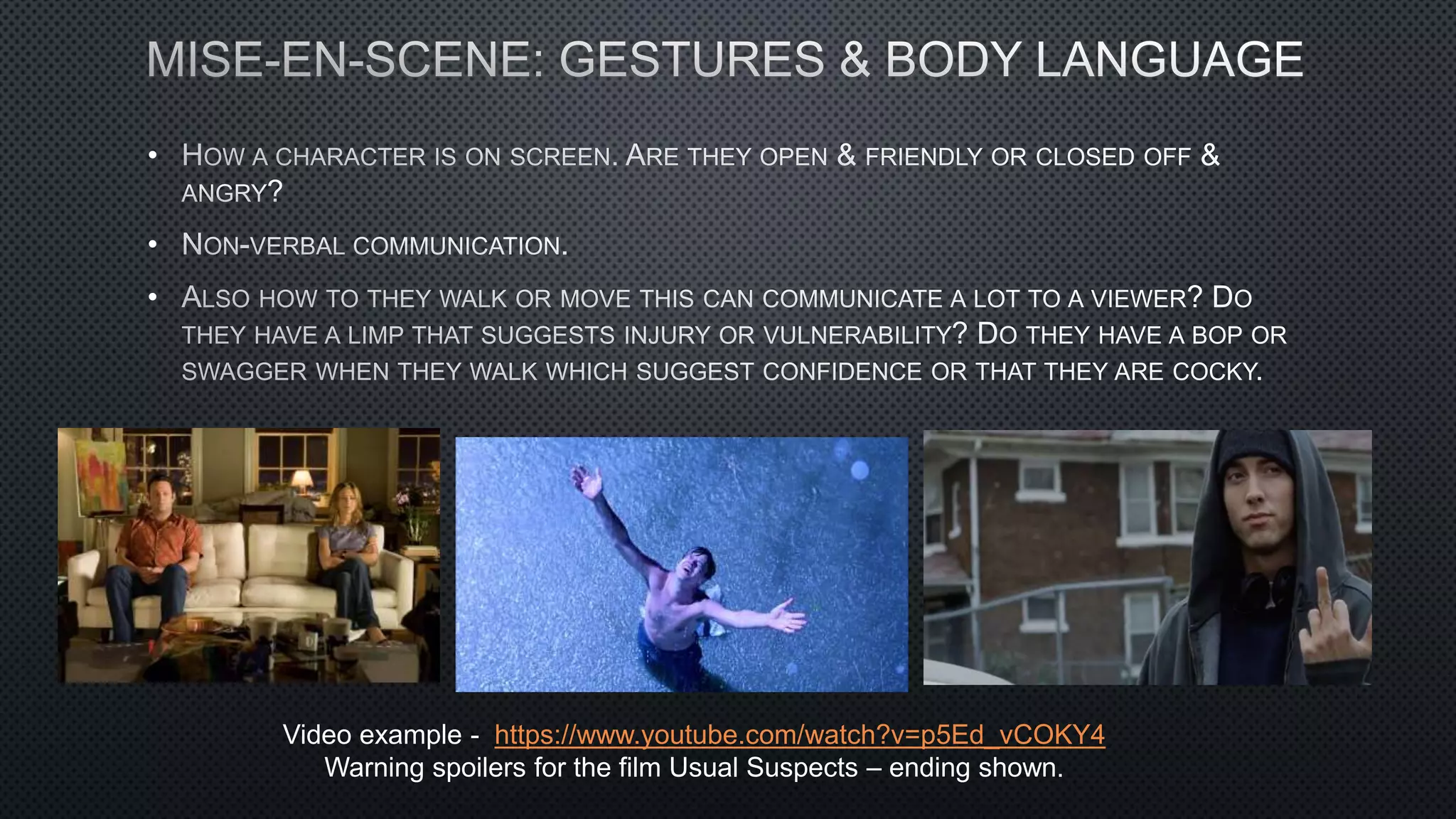 Mise en-scene analysis - BTEC Level2 | PPT