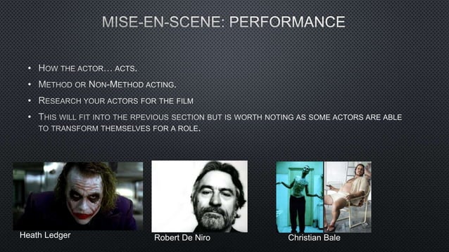 Mise en-scene analysis - BTEC Level2 | PPT