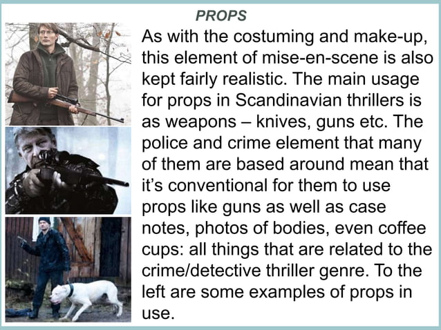 Mise-en-scene In Scandinavian Thrillers | PPT