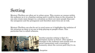 Mise-en-scene in the mystery-thriller genre | PPTX