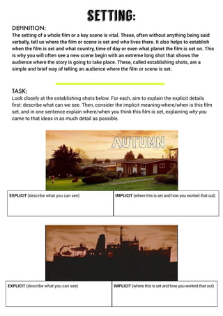 Mise-en-scene introduction and study guide | PDF