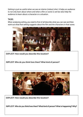 Mise-en-scene introduction and study guide | PDF