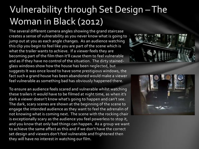 Mise en-scene of 'The Woman in Black' and 'The Conjuring' | PPTX