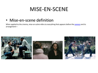 MISE EN SCENE terms | PPTX