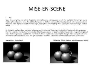 MISE EN SCENE terms | PPTX
