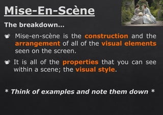 Mise-en-Scène Presentation | PPT