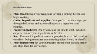 MISE EN PLACE food beverage services NC II | PPTX