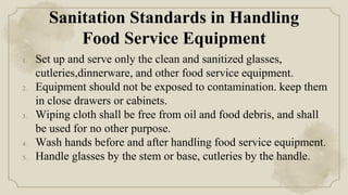 MISE EN PLACE food beverage services NC II | PPTX