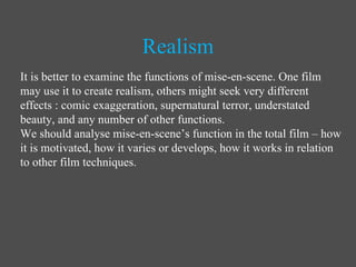 Mise en scene | PPT