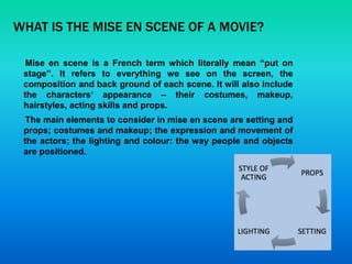 Mise en scene of a movie | PPT