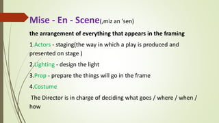 Mise en scene | PPTX | Drama | Genres