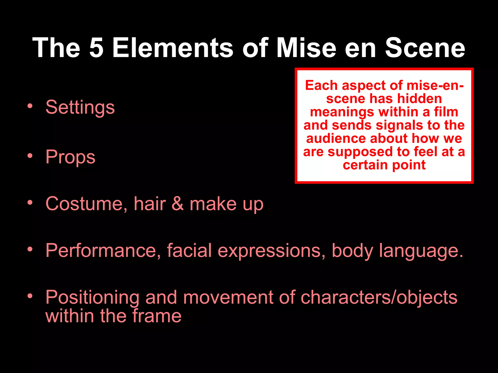 Mise en scene | PPT