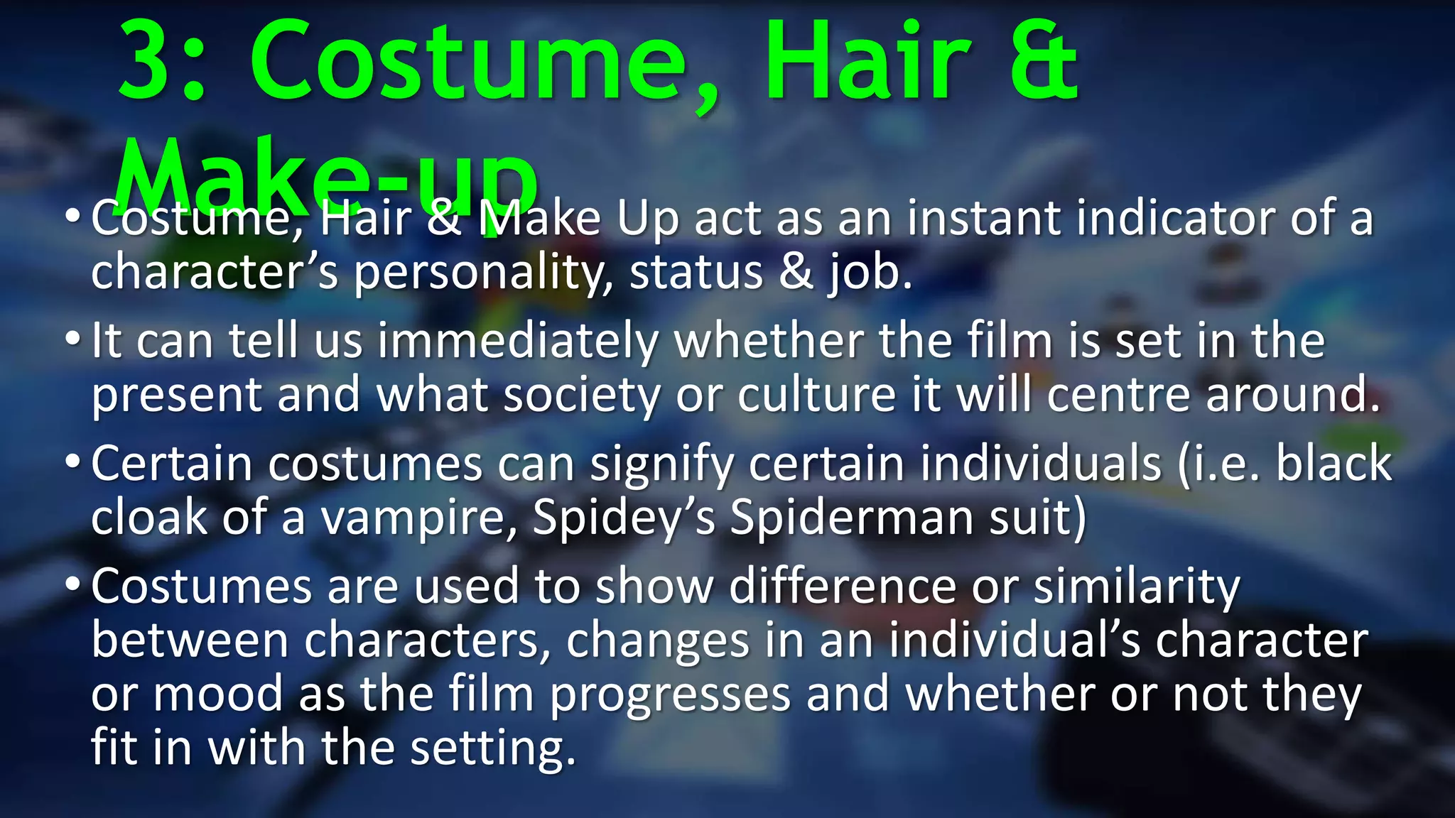 Introduction to Media Studies: Mise en scene | PPT