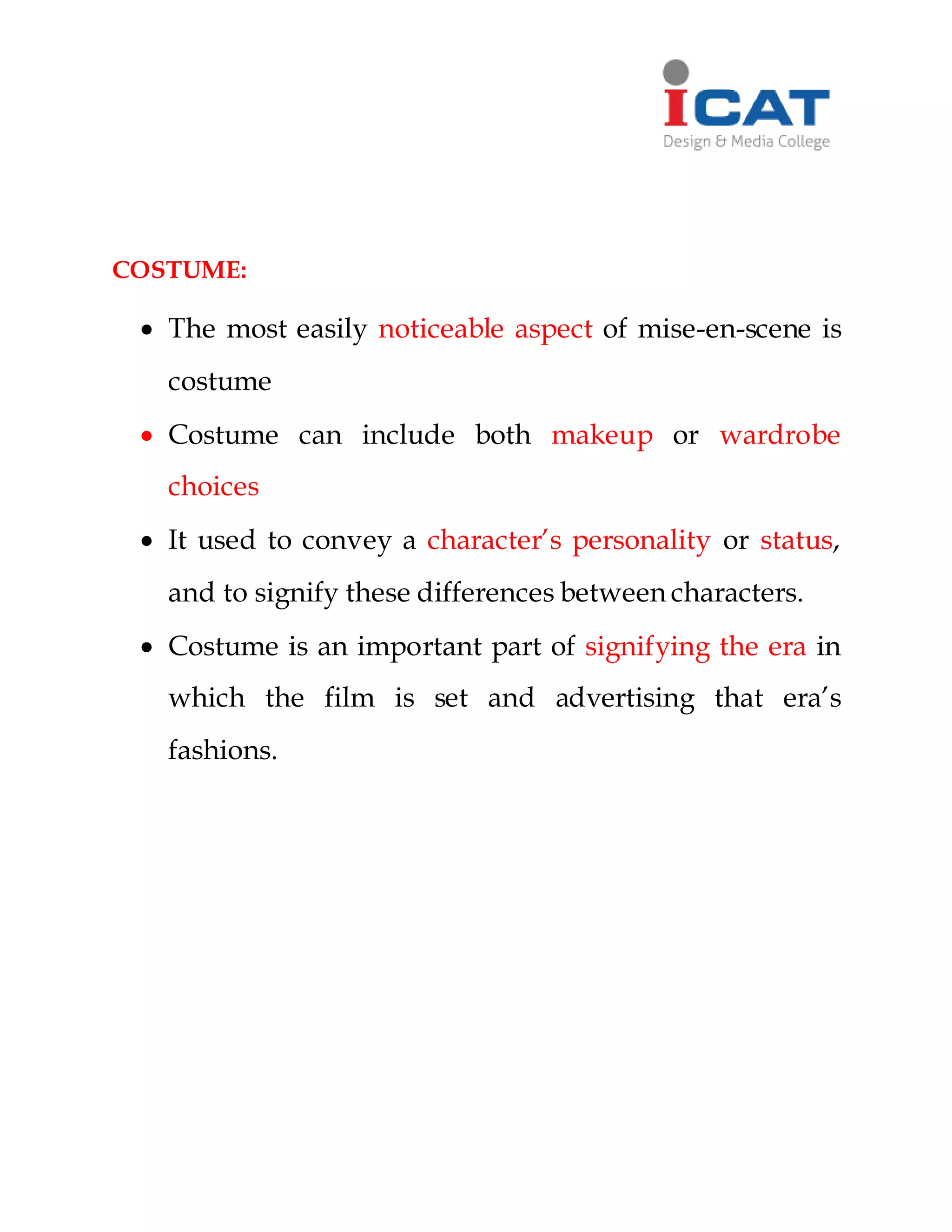 Mise en scene | DOCX