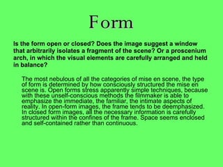 Mise En Scene Analysis | PPT